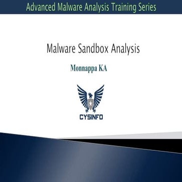 Advanced Malware Analysis Training Session6 Malware Sandbox Analysis
