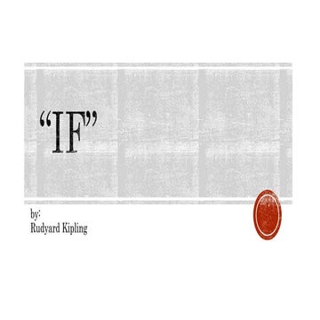 If poem by Rudyard Kipling MYP 1-didactic poetry | PPTX | Poetry ...
