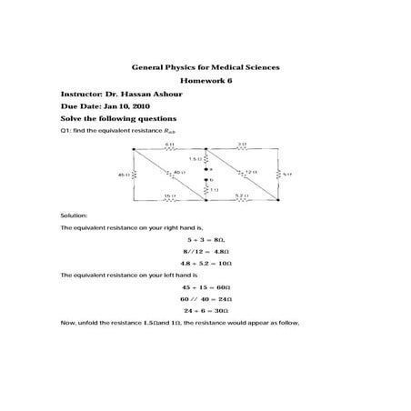 Homework 6 solution | PDF