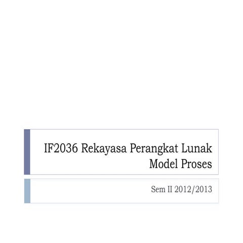 If2036 model proses | PPT
