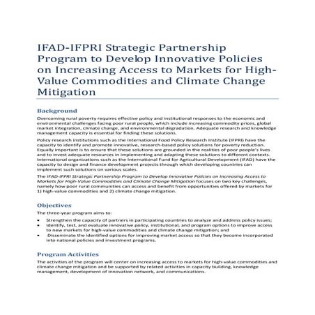 INTERNATIONAL FUND FOR AGRICULTURAL DEVELOPMENT | PDF