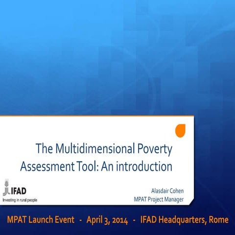 What is the multidimensional poverty assessment tool | PPTX