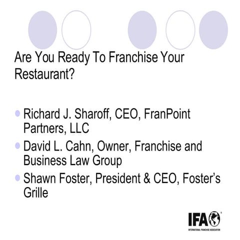 Are You Ready To Franchise Your Restaurant? | PPT