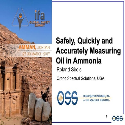 Measuring Oil in Ammonia - OSS ClearShot Technology | PPTX