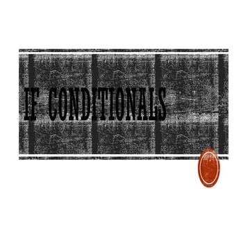 if conditionals presentation it is about how to use if conditionals in ...