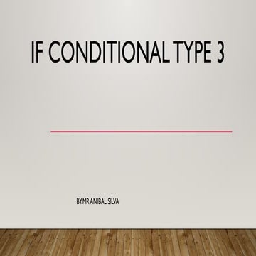 IF CONDITIONAL TYPE THREE GRAMMAR FOR ENGLISH AS A SECOND LANGUAGE ...