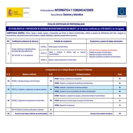 IFCT0309_ficha.pdf | Computing | Technology & Computing