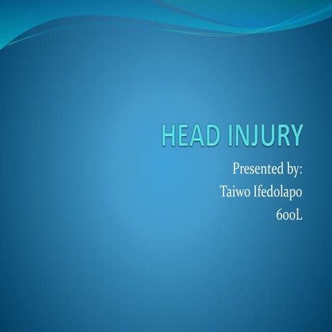 RADIOLOGY OF head injury | PPT | Free Download