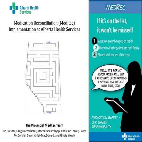 Medication Reconciliation (MedRec) Implementation at Alberta Health ...