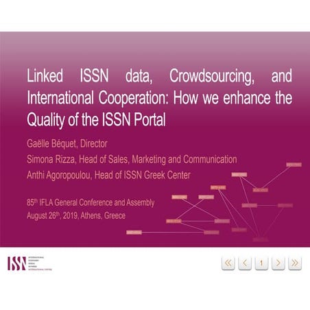 Linked ISSN data, Crowdsourcing, and International Cooperation: How we ...