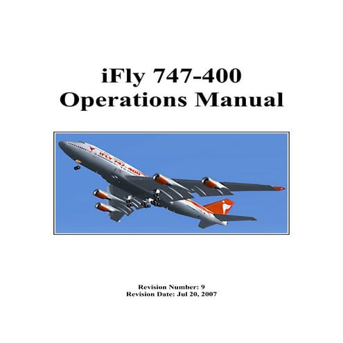 I fly 747 400 operations manual | PDF