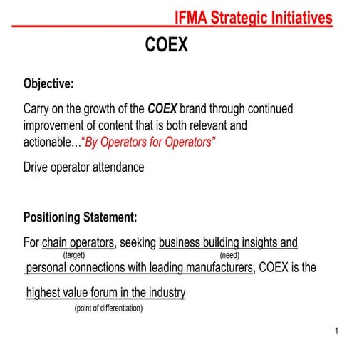 COEX 2014 Committee Plan | PPT
