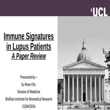 Immune Signatures in Lupus | PPT