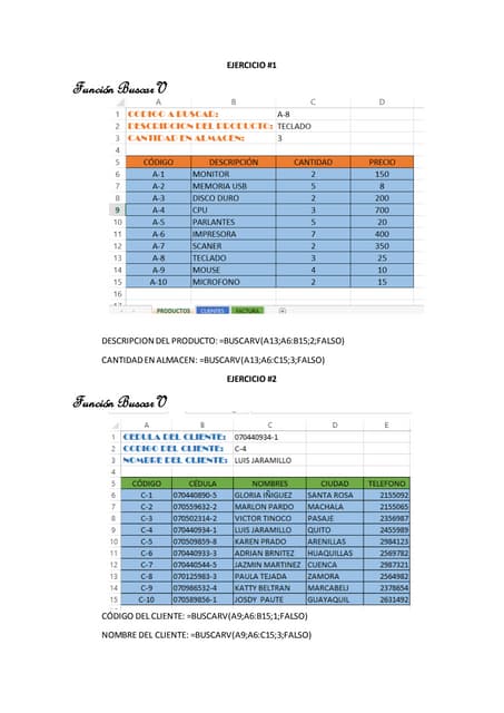 Tarea de excel | DOCX | Computing | Technology & Computing