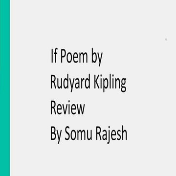 If poem review | PPT