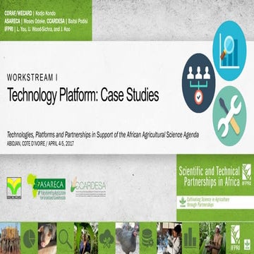 Workstream 1: Technology Platform: Case Studies | PPT