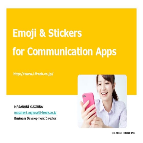 Emoji & Stickers Distribution Service from Japan's Industry Leader | PPT