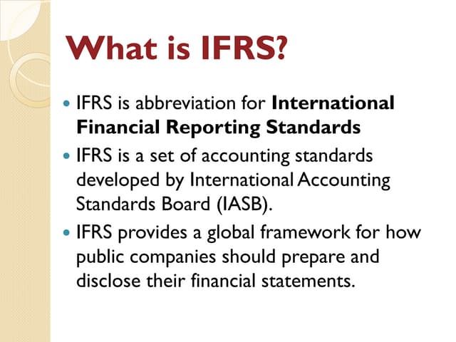 Ifrs ppt | PPTX