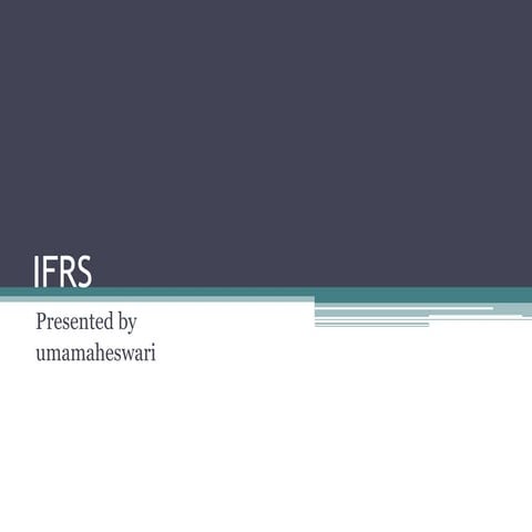 International Financial Reporting Standards | PPT