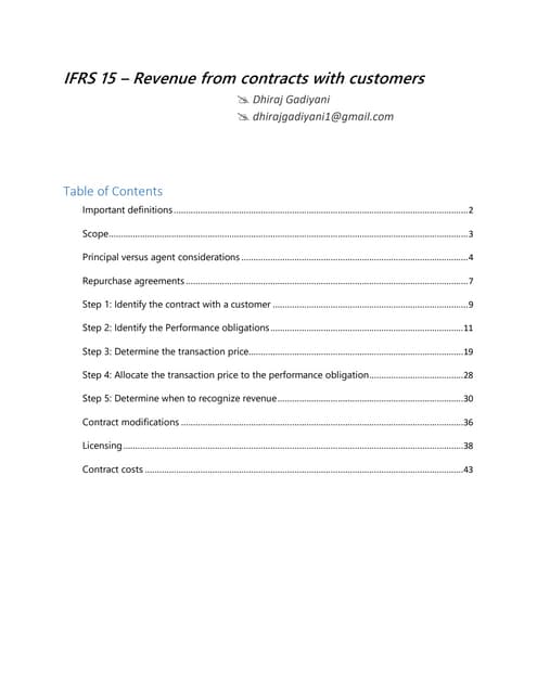 IFRS 15 – What are the five steps of (Financial Reporting) IFRS 15? | PPT