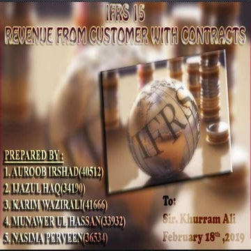 Ifrs 15 and ias 18 | PPTX