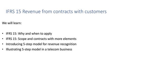 IFRS 15 – What are the five steps of (Financial Reporting) IFRS 15? | PPT