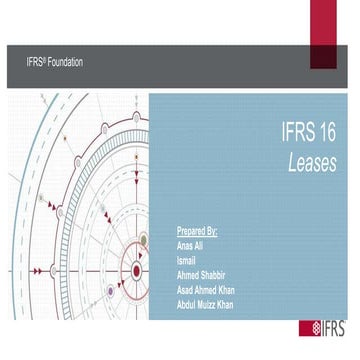 IFRS 16 - Presentation basics to intermediate level | PPTX