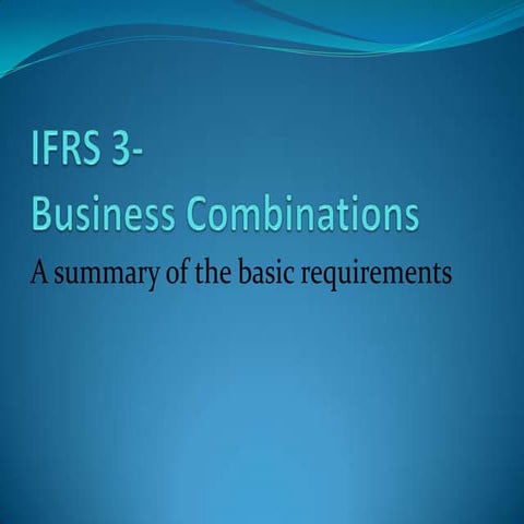 Ifrs 3 | PPTX