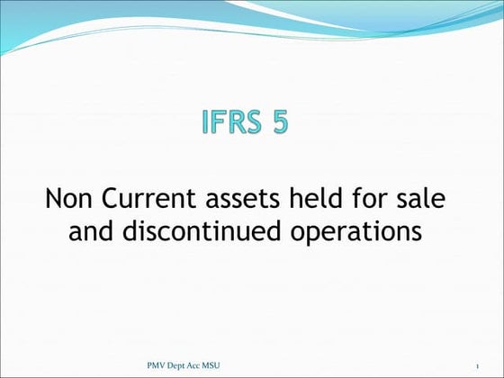 Ifrs 5 | PPTX