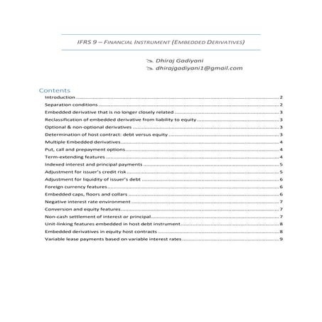 Embedded Derivatives | PDF