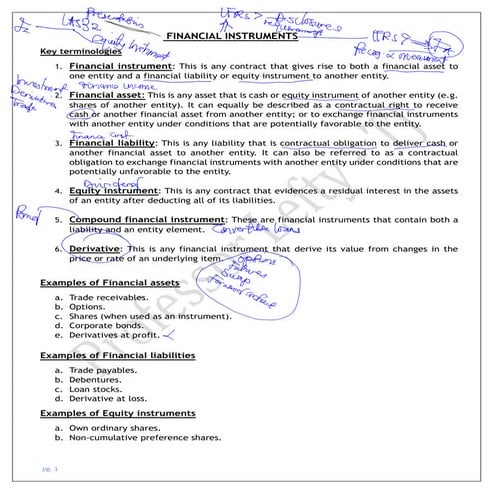 IAS 32: Presentation of Financial Instruments | PDF