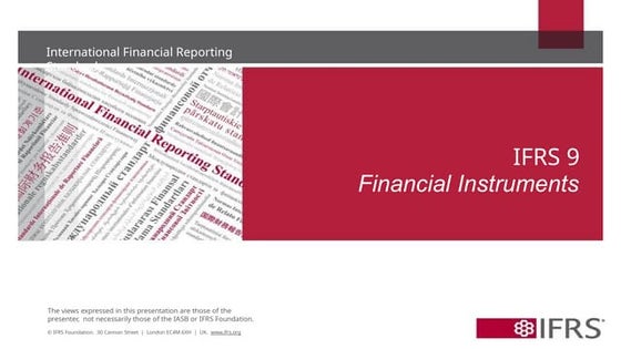 IFRS 9 financial instruments Overview | PPT