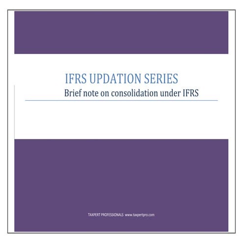 IFRS 10. Consolidated Financial Statements. Presentation. | PDF