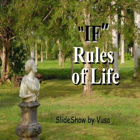 If Rules Of Life | PPS