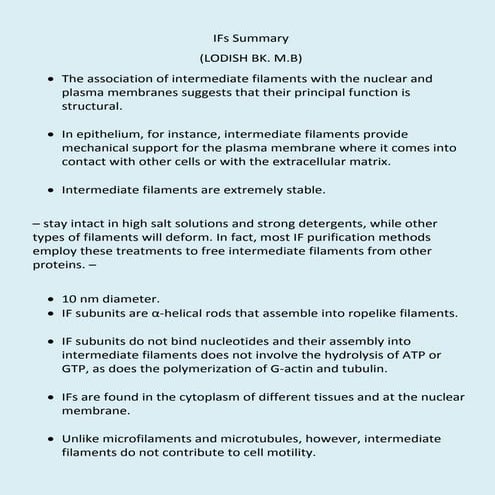 intermediate filaments | PDF