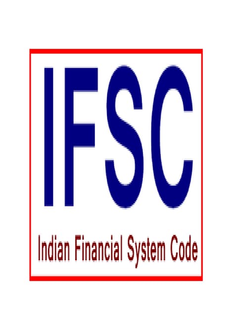 INDIAN FINANCIAL SYSTEM CODE | PPT
