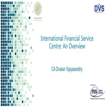 International Financial Service Centre: An Overview | PPTX