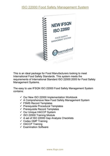 Iso 22000 checklist | PDF