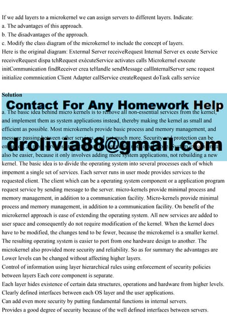 Microkernel in Operating System | Operating System | PPT