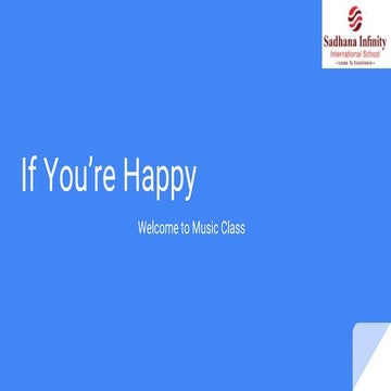 If You’re Happy.pptx children's rhyme song | PPTX