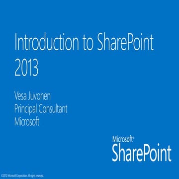 Sharepoint Architecture | PPT