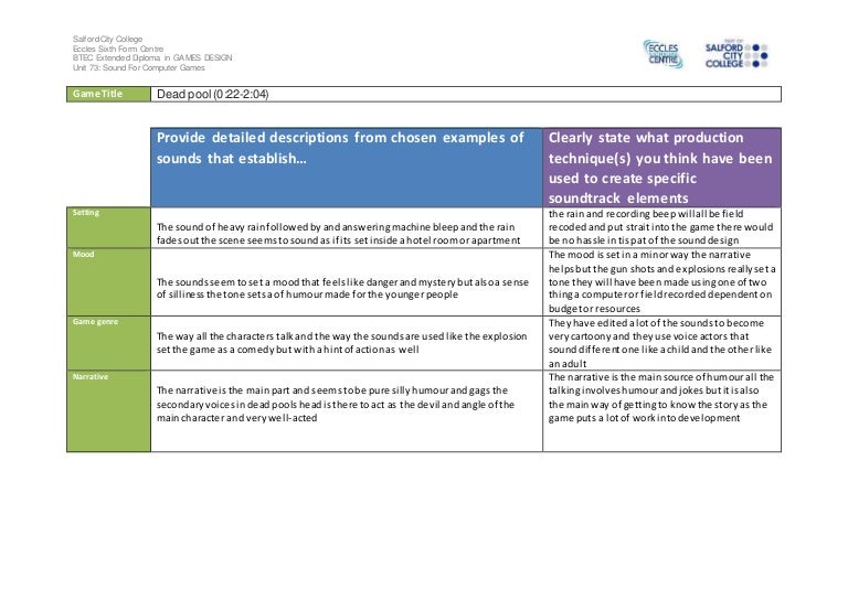 Ig1 task 2 analysis work sheet 5