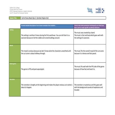 Ig1 task 2 analysis work sheet 6 | DOCX