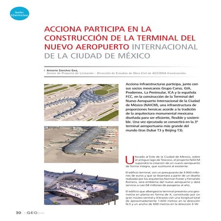 NUEVO AEROPUERTO CIUDAD DE MEXICO - NAICM | PDF