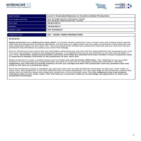 Personal statement for creative music production | DOCX