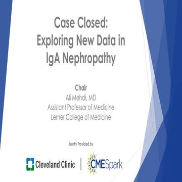 Immunoglobulin A Nephropathy with Ali Mehdi, MD | PPT