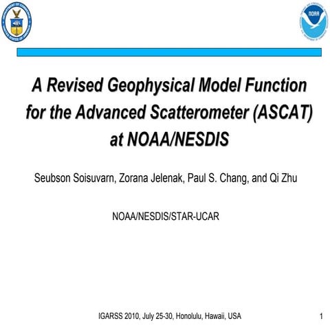 TU4.L10 - A REVISED GEOPHYSICAL MODEL FUNCTION FOR THE ADVANCED ...