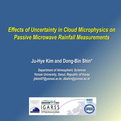 Effects of Uncertainty in Cloud Microphysics on Passive Microwave ...
