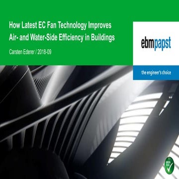 How latest EC fan technology improves air- and water-side efficiency in ...