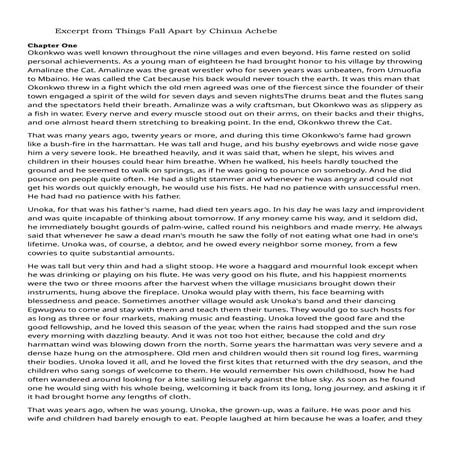 A summary of Things Fall Apart by Chinua Achebe.docx